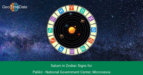 Saturn in Zodiac Signs for Palikir National Government Center ...